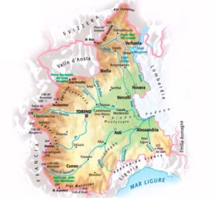 ᐅ Cartina PIEMONTE - Scarica cartina Piemonte
